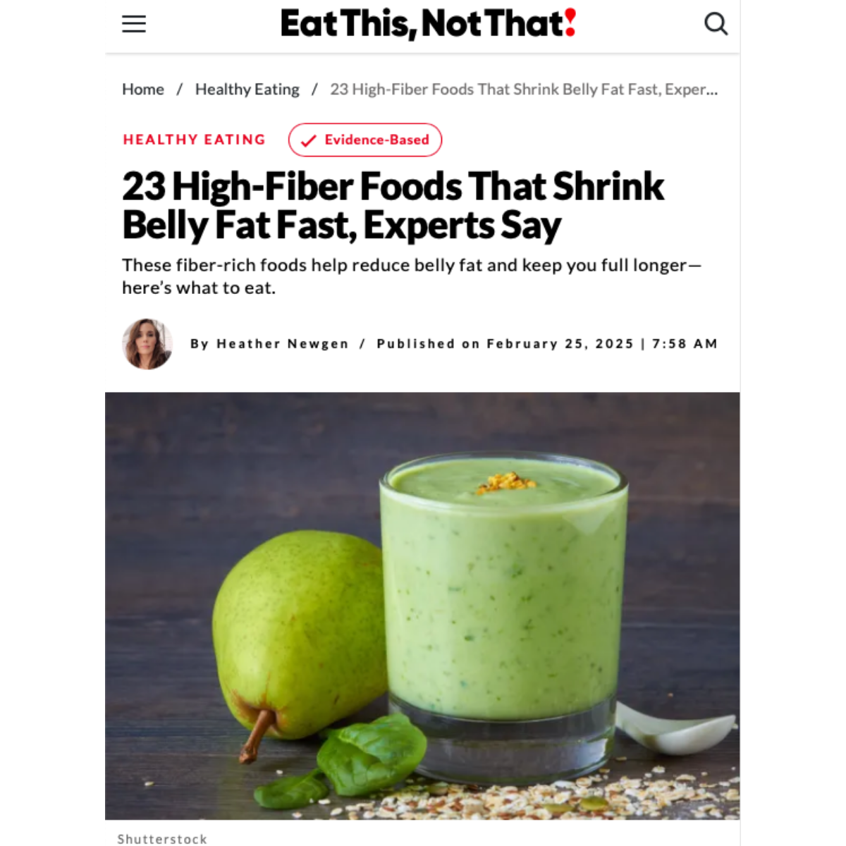High-Fiber Foods That Shrink Belly Fat Fast | Eat This, Not That!